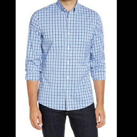 Nordstrom Mens Shop | Shirts | Mens Shop Techsmart Trim Fit Check Buttondown | Poshmark